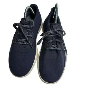 allbirds | Shoes | Allbirds Wool Runner Mens Sneakers Navy Blue Lace Up ...